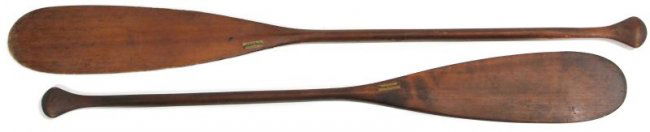 Two Vintage Old Town Canoe Paddles : Lot 387
