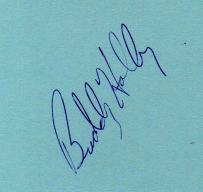 BUDDY HOLLY SIGNED. : Lot 28