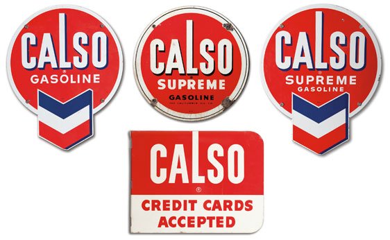 Four Calso Gas Signs : Lot 279