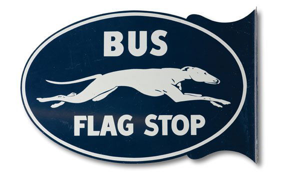 Greyhound: Bus Flag Stop : Lot 645