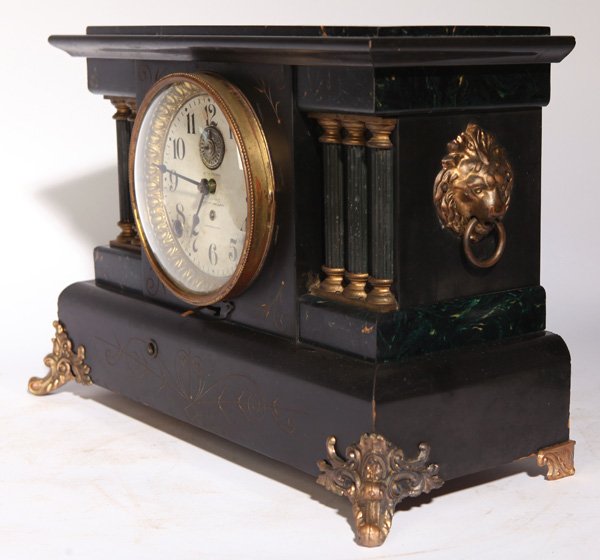 SETH THOMAS RARE AUTO 8-DAY LONG ALARM CLOCK : Lot 42