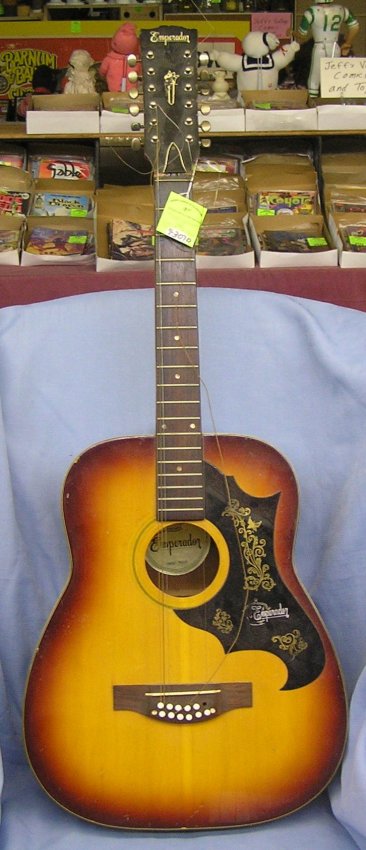 Vintage handmade 12 string acoustic guitar by Emperador : Lot 4307D