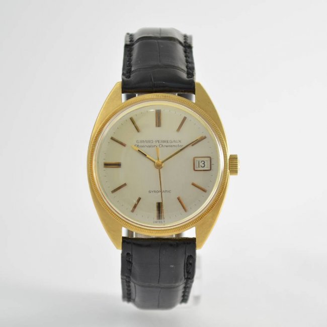GIRARD PERREGAUX rare 18k gold Observatory Chronometer : Lot 3235