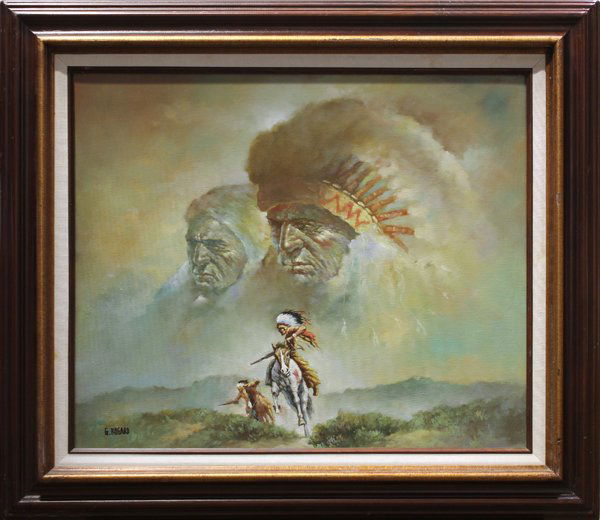 174: Painting, signed ''G. Bogard'' : Lot 174