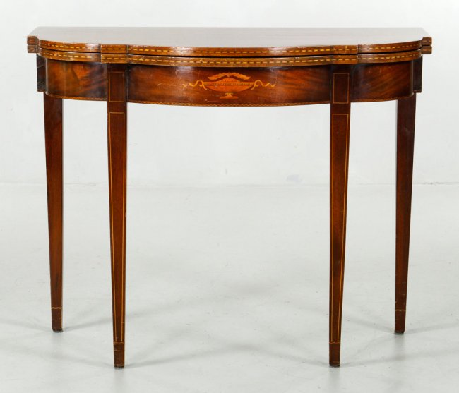 Hepplewhite Style Card Table : Lot 1080