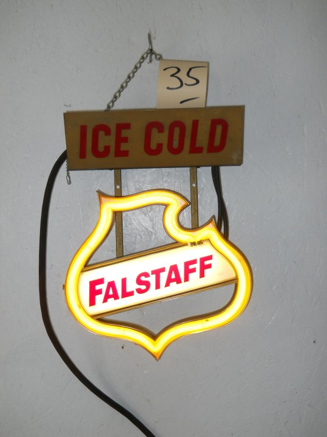 FALSTAFF BEER Neon Sign : Lot 35 FALSTAFF BEER Neon Sign : Lot 35