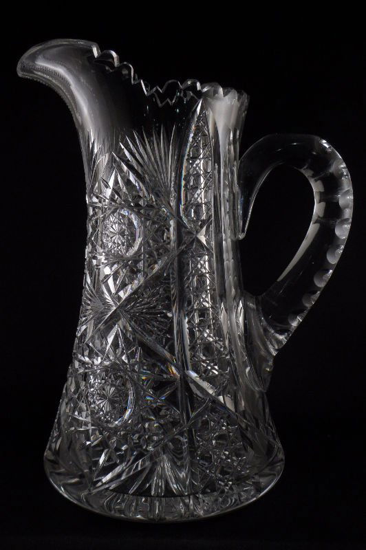 329: American Cut Crystal Water Pitcher : Lot 329 329: American Cut Crystal Water Pitcher : Lot 329