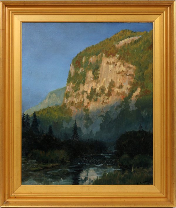 EUGENE KINGMAN (AMERICAN 1909-1975) OIL ON CANVAS, 1928 : Lot 20004