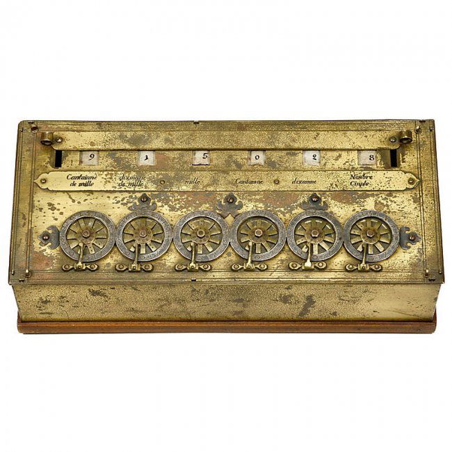 Rare Six Digit Pascaline Calculator By B Pascal Lot 12