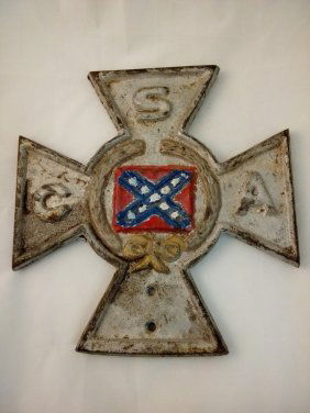 0227: UNITED CONFEDERATE VETERANS REUNION BADGE 1902 : Lot 227