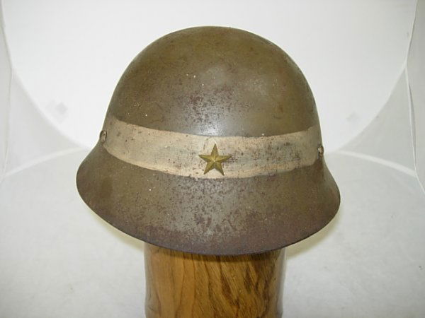 WWII JAPANESE IMPERIAL ARMY HELMET TYPE 92 : Lot 144