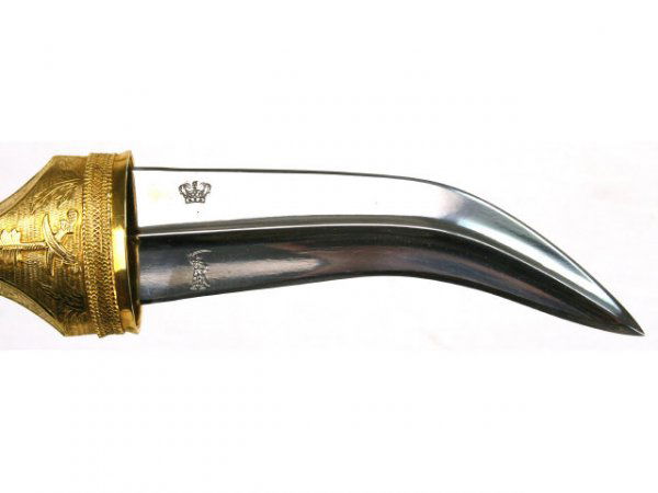 SAUDI ARABIA STERLING ROYAL JAMBIYA DAGGER : Lot 77209