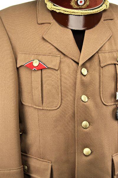 383: WWII GERMAN REPRO ADOLF HITLER UNIFORM WITH VISOR : Lot 383