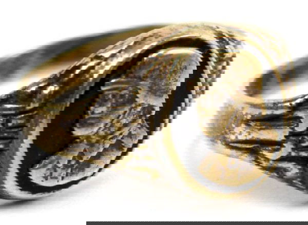 WWII THIRD REICH SILVER WEHRMACHT RING : Lot 3217