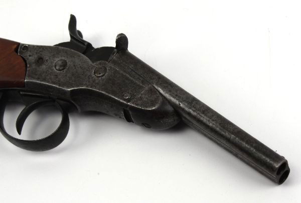 DOUBLE BARREL PISTOL ROLLING BLOCK DESIGN : Lot 3337