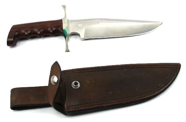 RARE TRACK KNIFE 12" BOWIE STYLE ITHACA GUN CO. : Lot 1248