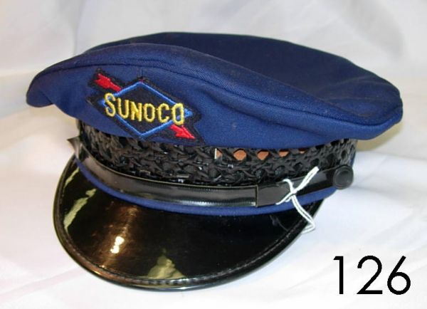 60126: ANTIQUE SUNOCO GAS STATION ATTENDANT HAT 1940'S : Lot 60126
