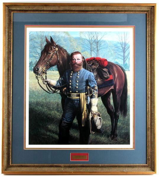 FRAMED J.E.B. STUART LE PRINT BY MICHAEL GNATEK : Lot 301