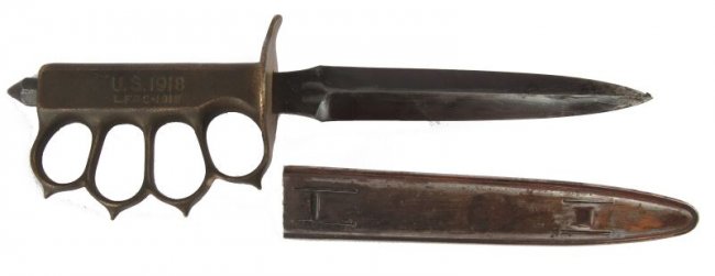 WWI 1918 PATTERN KNUCKLE DUSTER FIGHTING KNIFE : Lot 3112