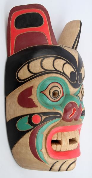 PACIFIC NORTHWEST NATIVE AMERICAN INDIAN MASK : Lot 7315