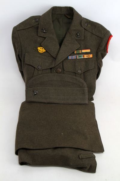 WWII 1944 DATED 6TH MARINE DIV RAIDER USMC UNIFORM : Lot 4266