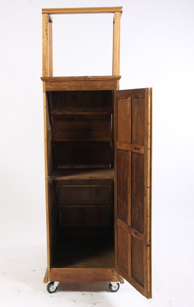 500: 7 STEP OAK SET PORTABLE LIBRARY STAIRS : Lot 500