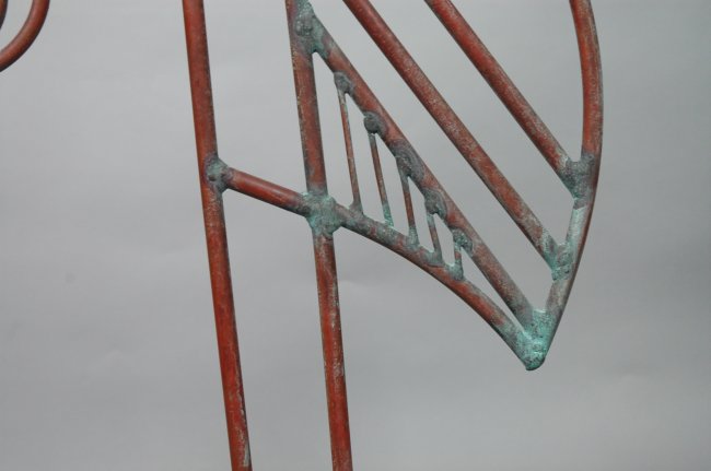 Copper Tubing Figural Sculpture of Bird. Neat mod : Lot 45