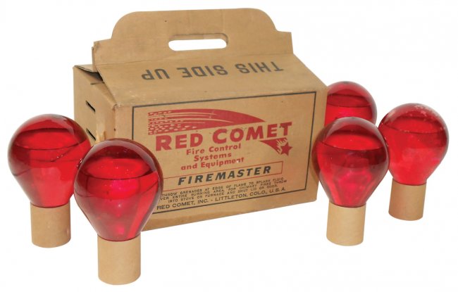 Fire extinguisher, Red Comet Firemaster grenades, Red : Lot 645