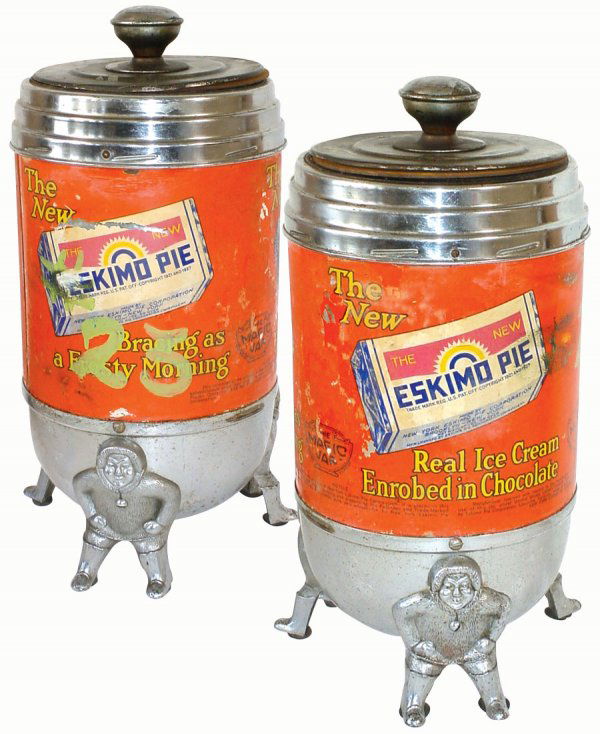 347: Ice cream sandwich cooler for Eskimo Pies, litho o : Lot 347