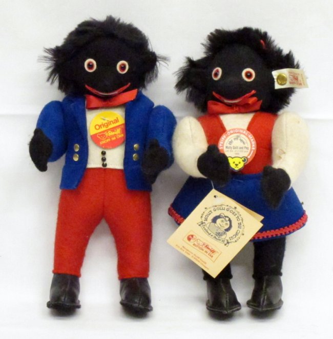 BLACK AMERICANA STEIFF GOLLIWOG DOLLS (2) : Lot 325
