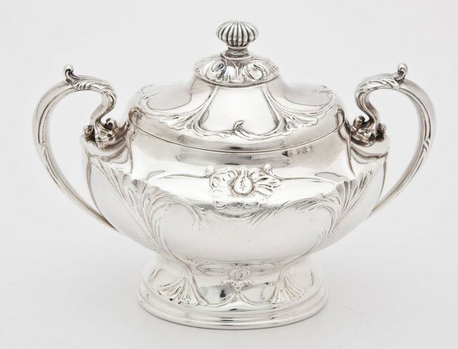 Pairpoint Manufacturing Co. Silver Plate Teaset : Lot 117