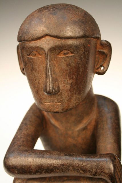 Pair of Wood Bulul Figures 19th C. Philippines : Lot 198