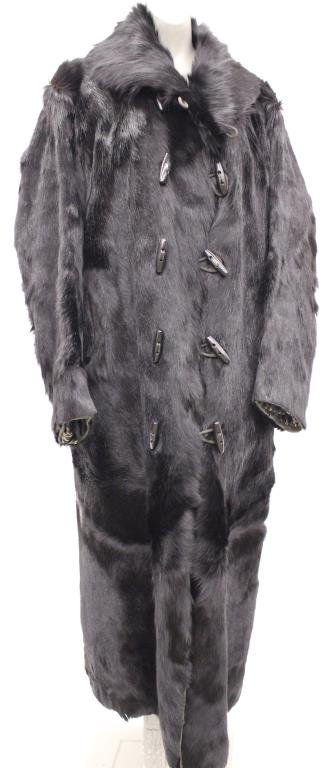 National Fur & Tanning Black Bear Full Length Coat : Lot 709