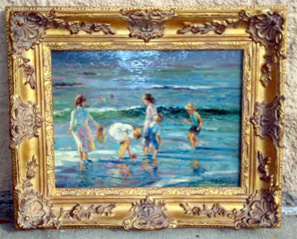 C.C. COOPER; OIL PAINTING SIGNED : Lot 45B