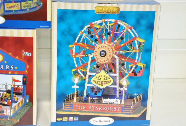 3 Boxed Lemax Carnival Rides : Lot 370