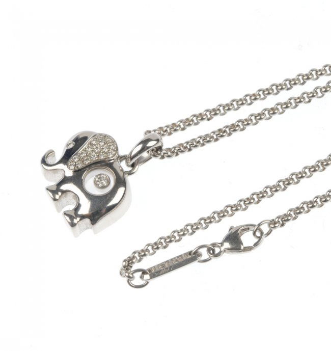 CHOPARD - a 'Happy Diamonds' elephant pendant. : Lot 304