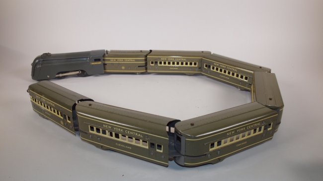 Marx Mercury Streamline train set with engine, tender, : Lot 1065