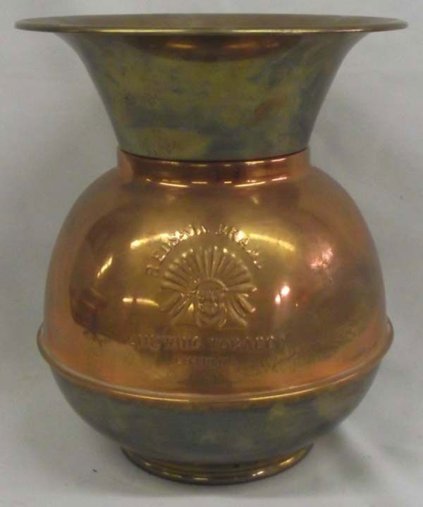 Redskin Brand Chewing Tobacco Spittoon : Lot 2195