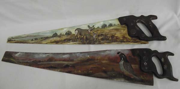Painted Hand Saws : Lot 2089