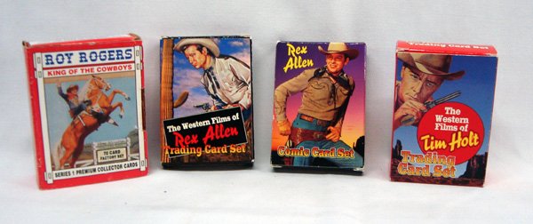 Four Sets Famous Western Cowboy Trading Cards : Lot 2085