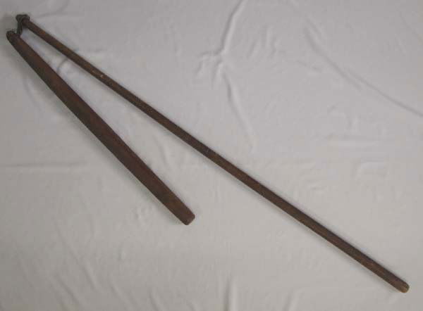 Antique Wooden Threshing Grain Flail Tool : Lot 2119