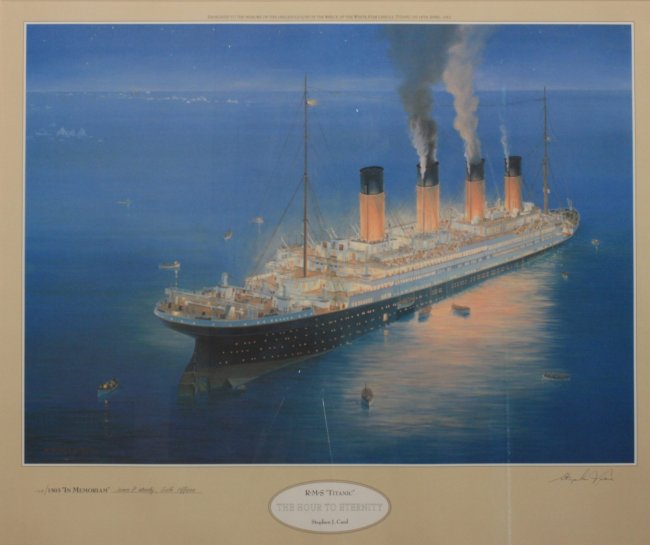 Stephen J Card RMS "Titanic" The Hour to Eternity, : Lot 467
