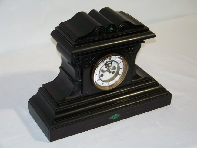 J.Marti & Cie Medaille de Bronze & Slate Mantle Clock : Lot 118