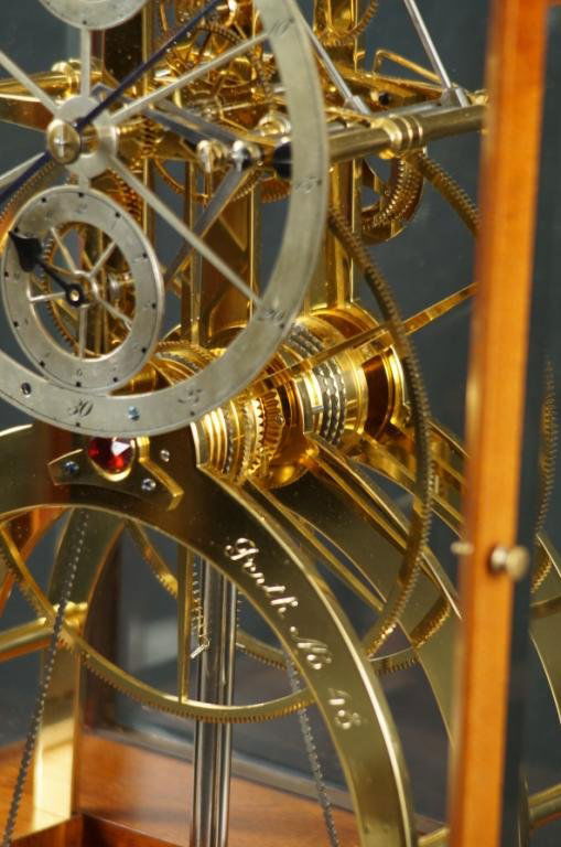 David Walter "Great Wheel" skeleton Clock -# 48 : Lot 184