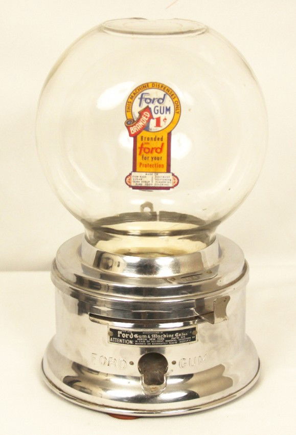 Vintage Ford "1 Cent" Gumball Machine BD216 : Lot 192A